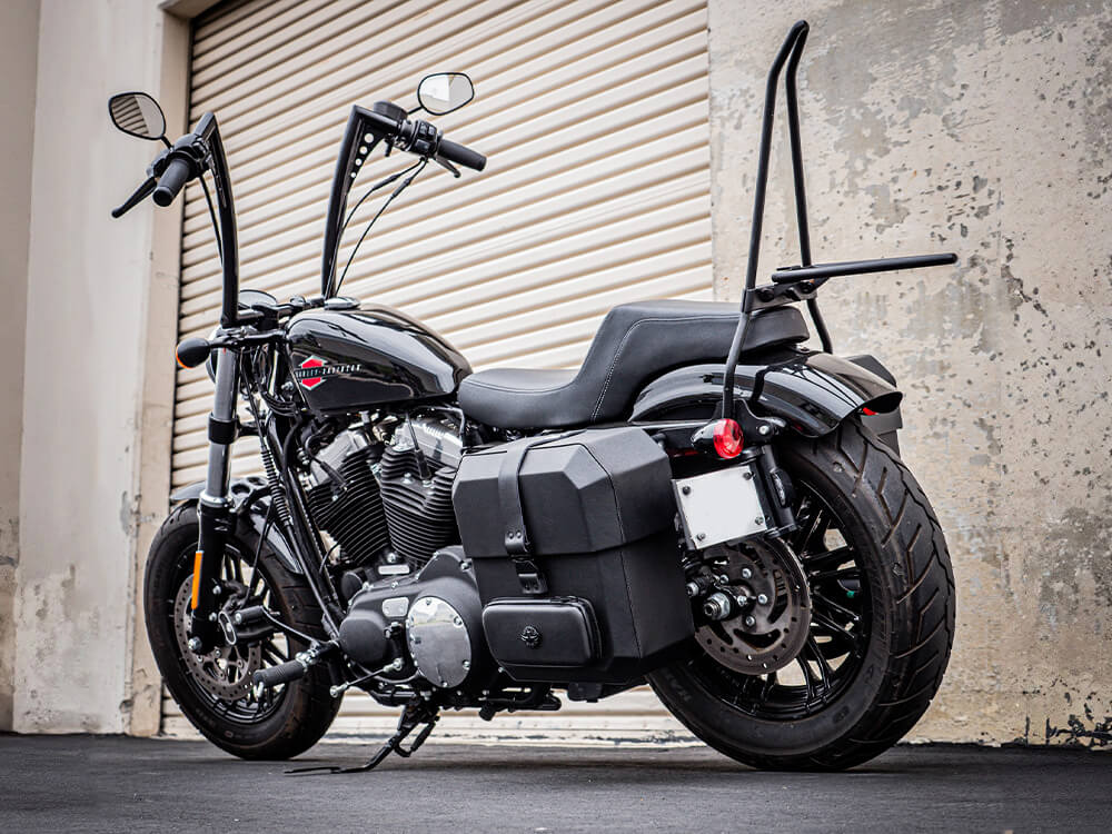 Custom Built Harley Davidson With Sissy Bars