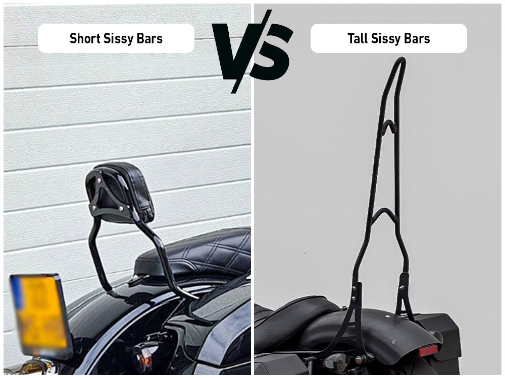 Tall vs. Short Sissy Bars - The Best Sissy Bar Size for Harley ...