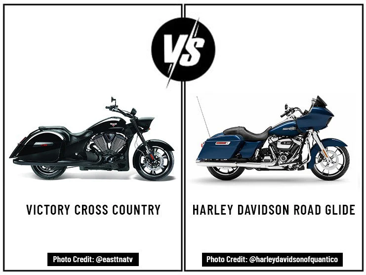 Victory Cross Country vs Harley Davidson Road Glide - VikingBags