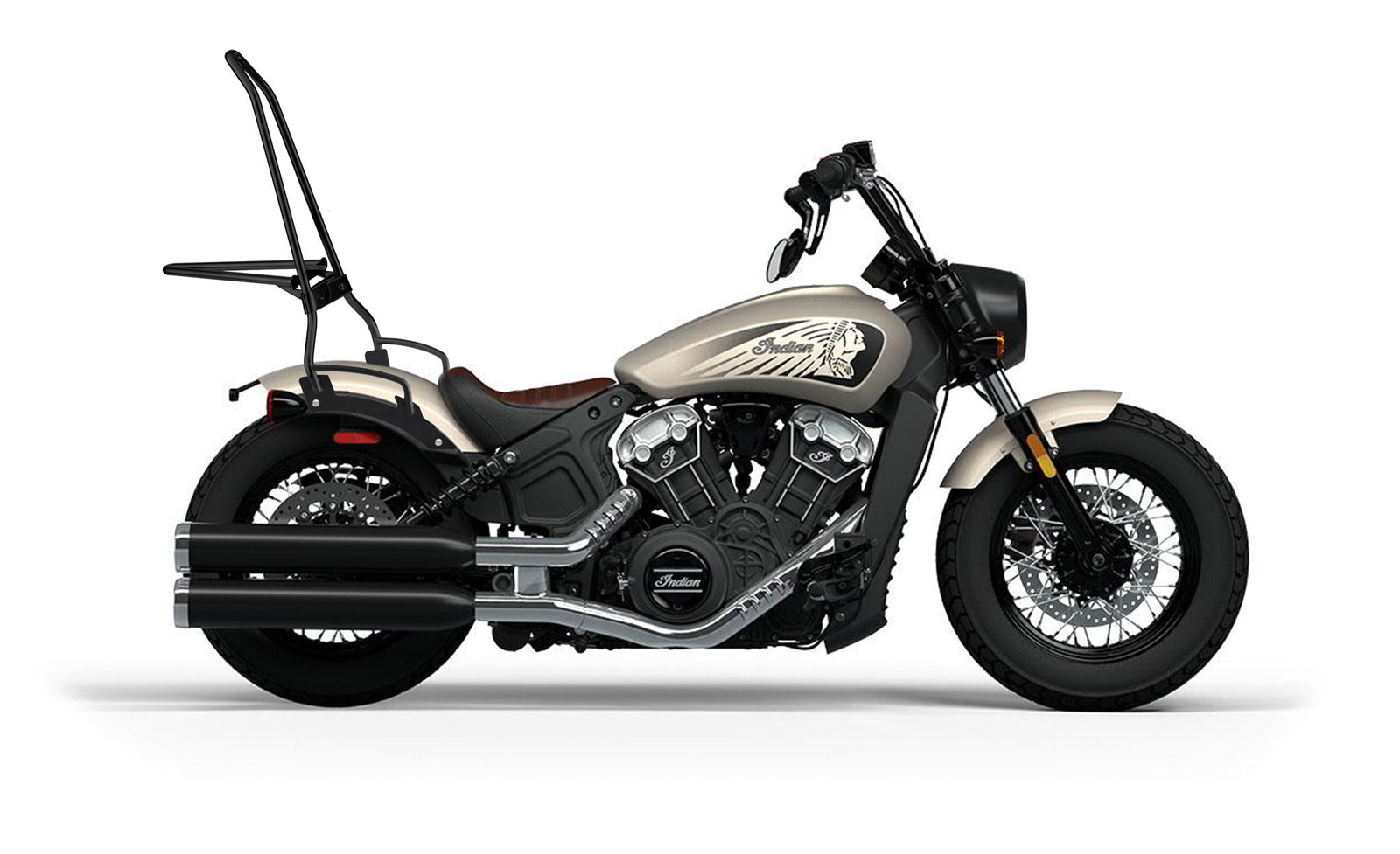 Viking Iron Born Blade 25" Indian Scout Bobber 20 Sissy Bar with ...