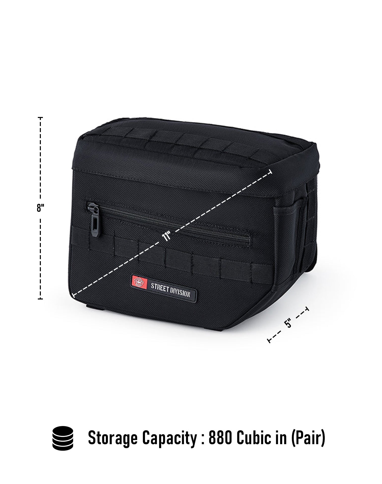 Viking 14-Liters Patriot Small BMW R18 Throw Over Saddlebags