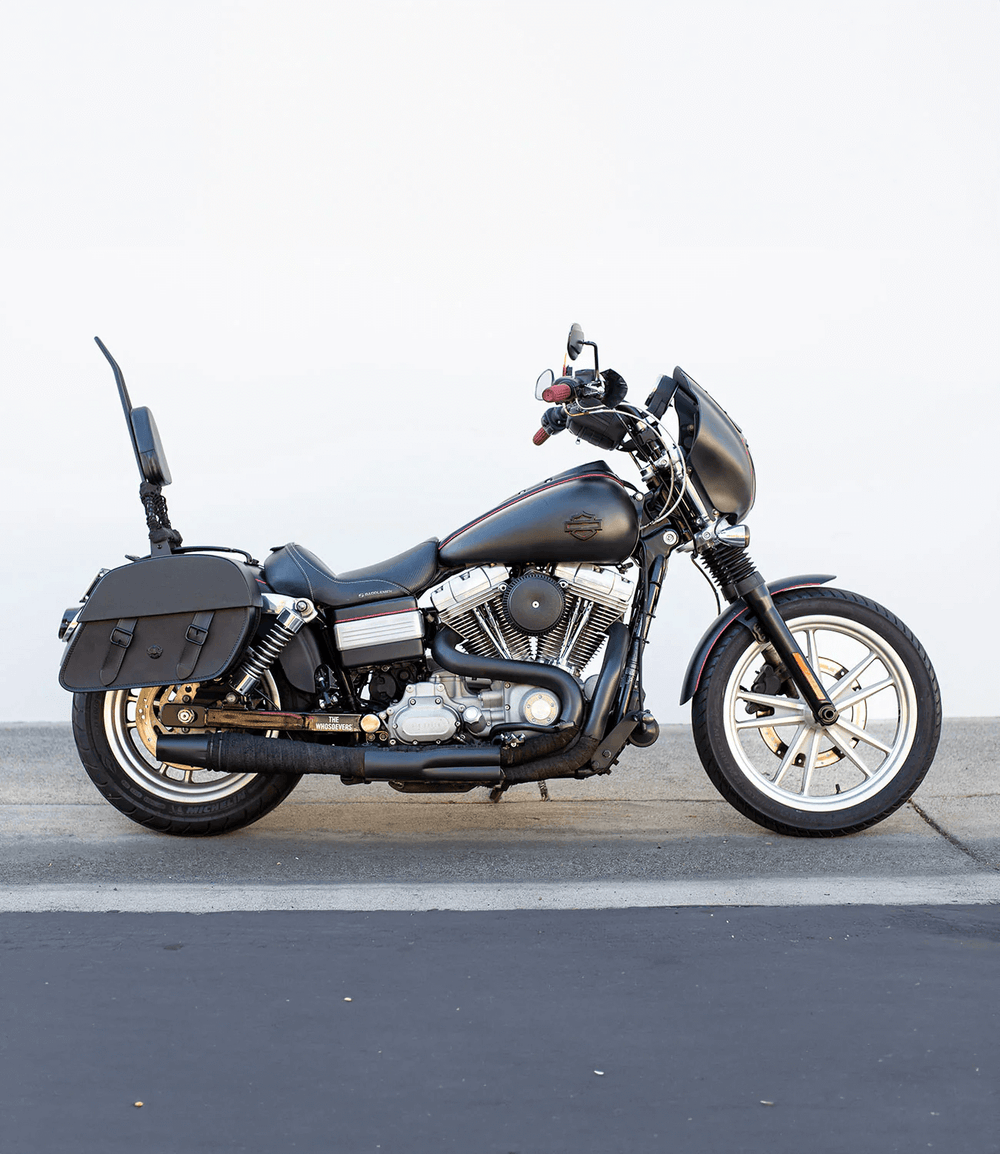 Harley Davidson Dyna Saddlebags. Hard & Leather Saddle Bags for Dyna ...