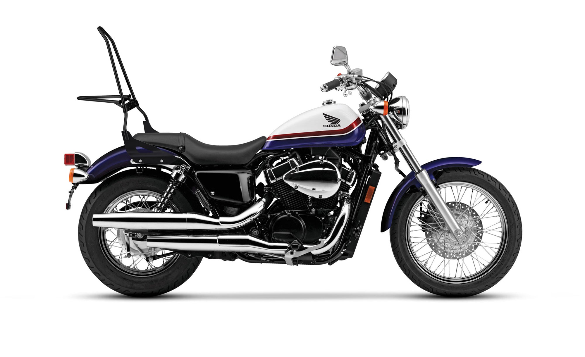 Viking IronBorn Blade Matte Black 25" Honda 750 Shadow RS Sissy Bar w ...