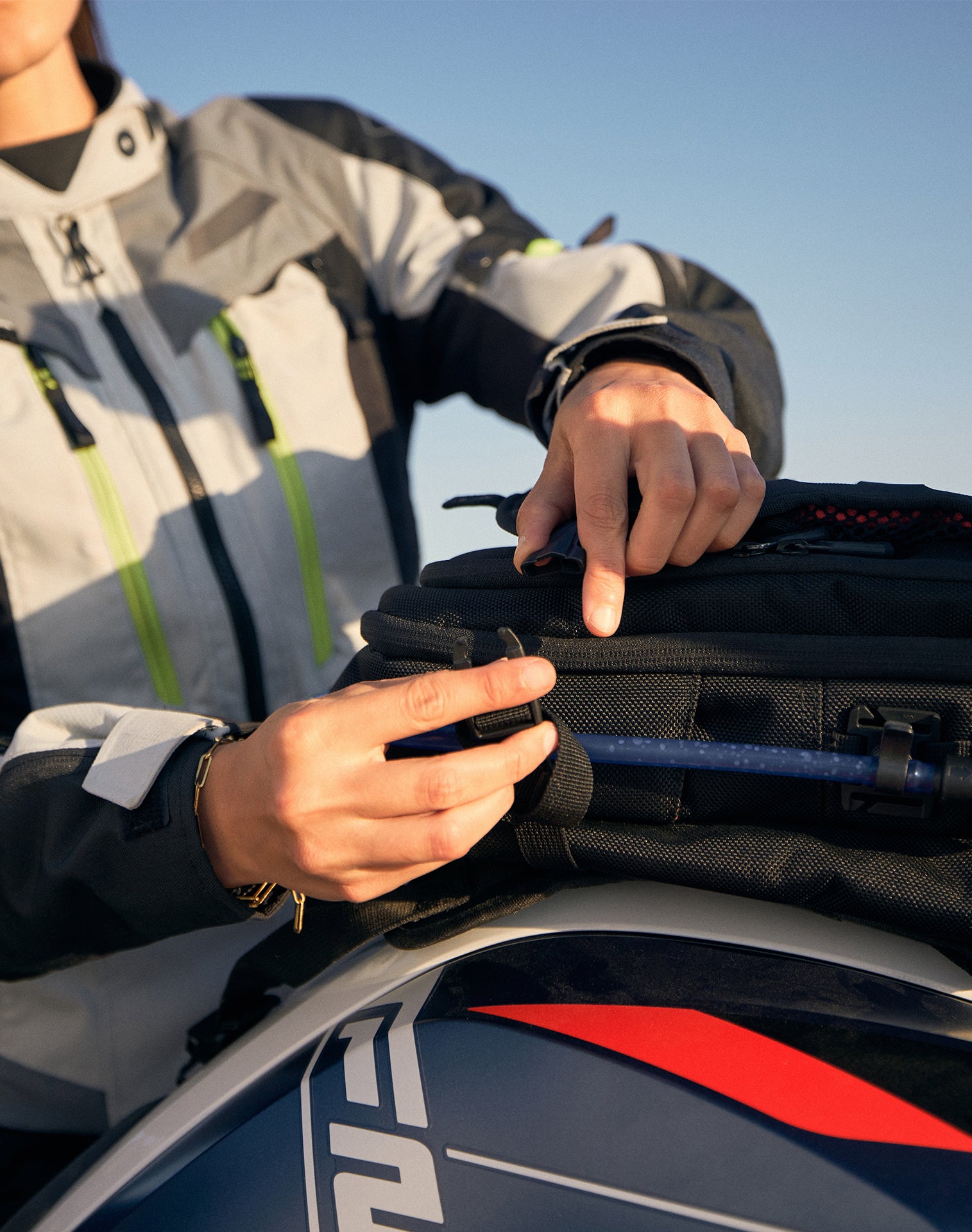 Viking Apex Adventure Touring Tank Bag with Hydration Pack - Motorcycle ...