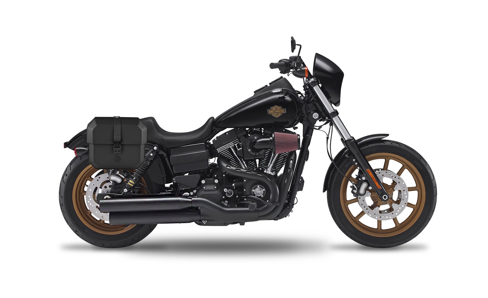 Harley Davidson Dyna Low Rider S FXDLS Saddle Bags - Viking Bags