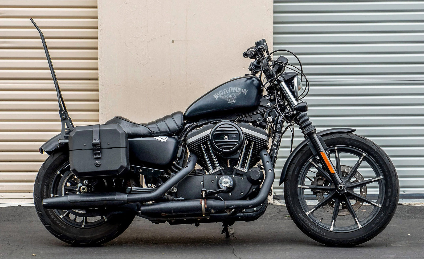 Harley Davidson Sportster 883 Iron XL883N Saddlebags - Viking Bags