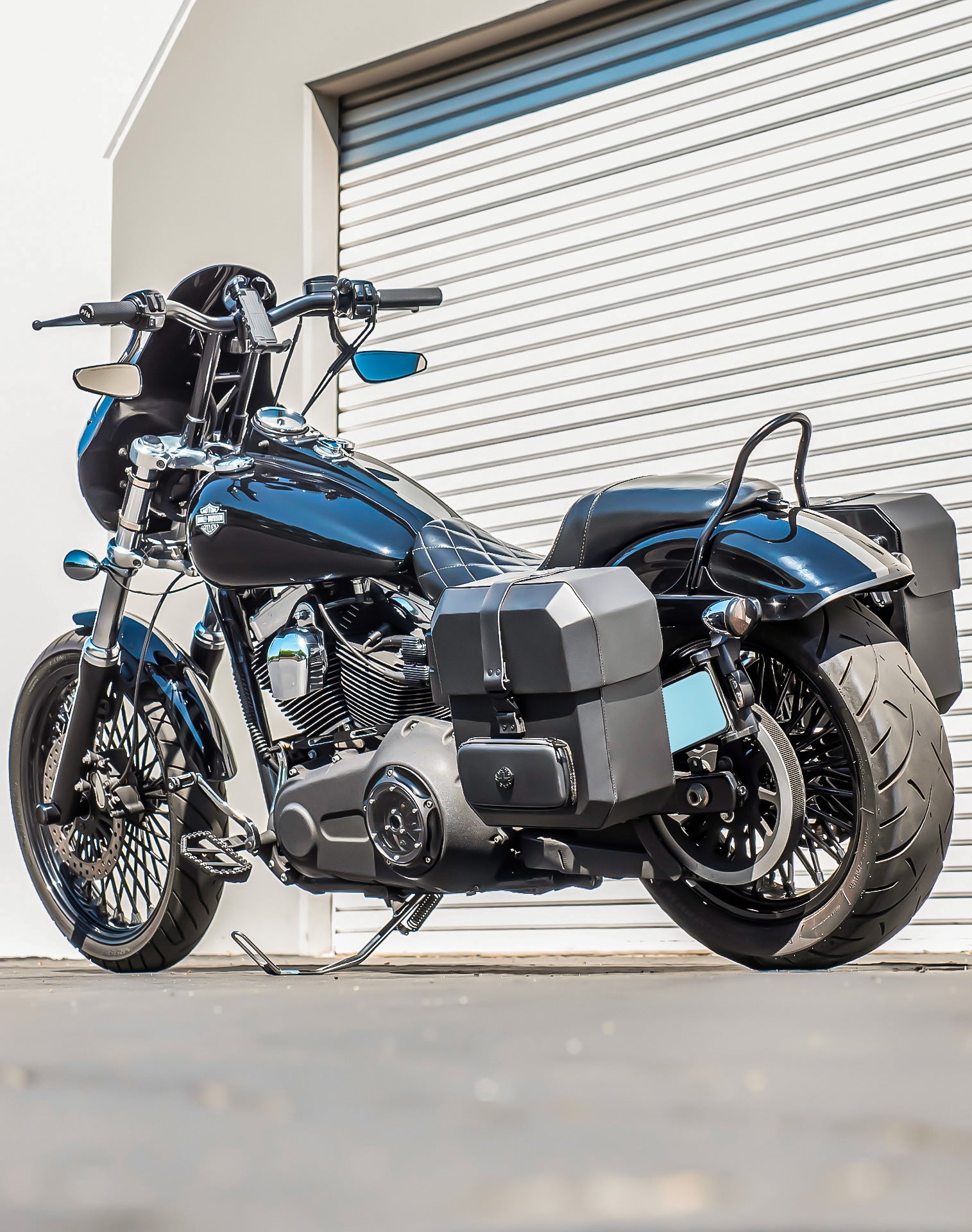 Viking 15L Outlaw Quick Mount Medium Harley Dyna Wide Glide FXDWG Hard ...