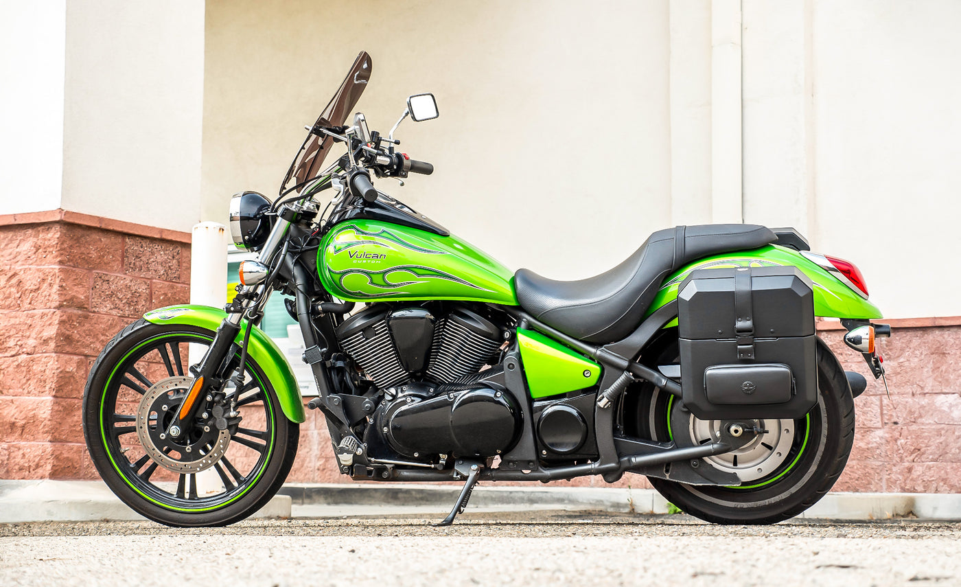 Kawasaki Vulcan 900 Custom Motorcycle Saddlebags - Viking Bags