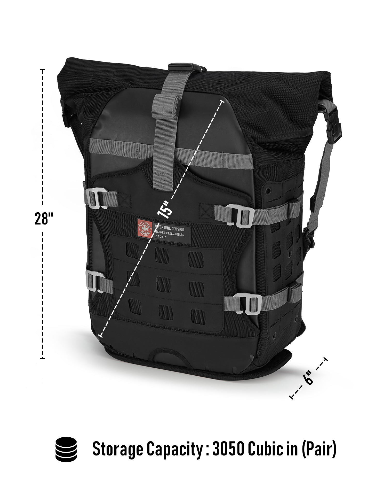 Viking 50L Apex Adventure Touring Panniers for Harley Pan America RA1250/S