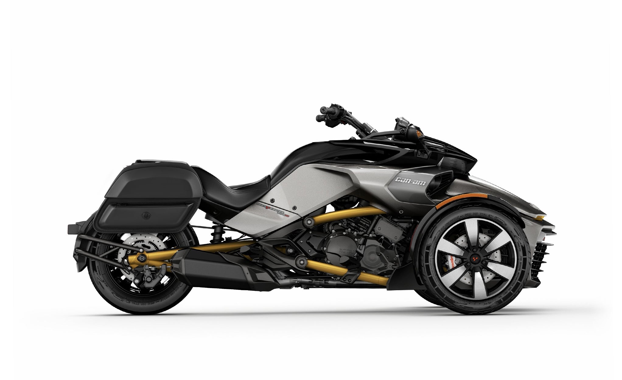 Viking 28-Liters Wraith Medium CAN AM Spyder F3-S Leather Saddle Bags