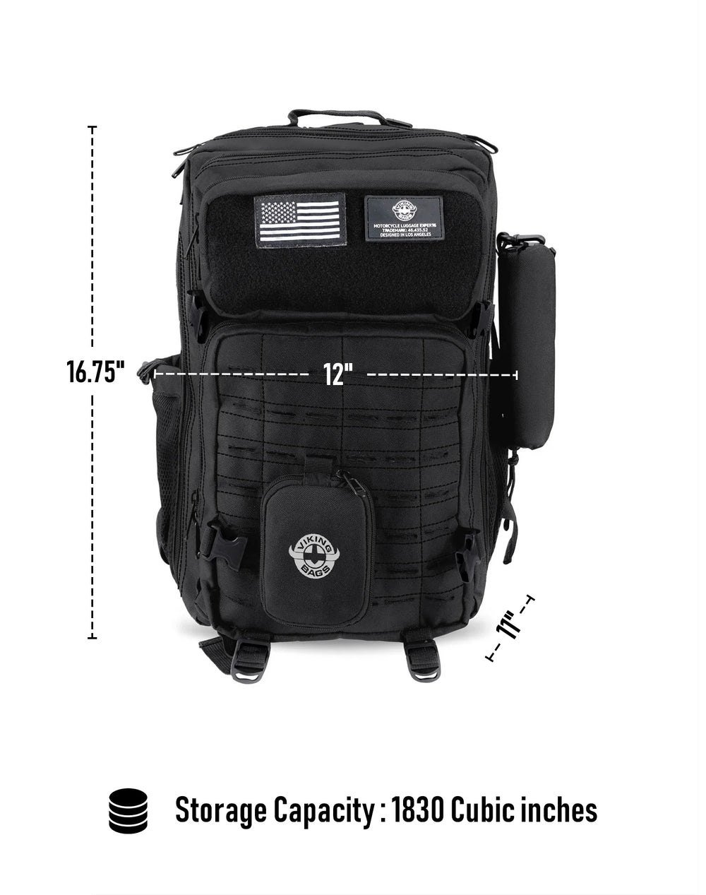 Viking 30L Tactical Large Motorcycle Backpack