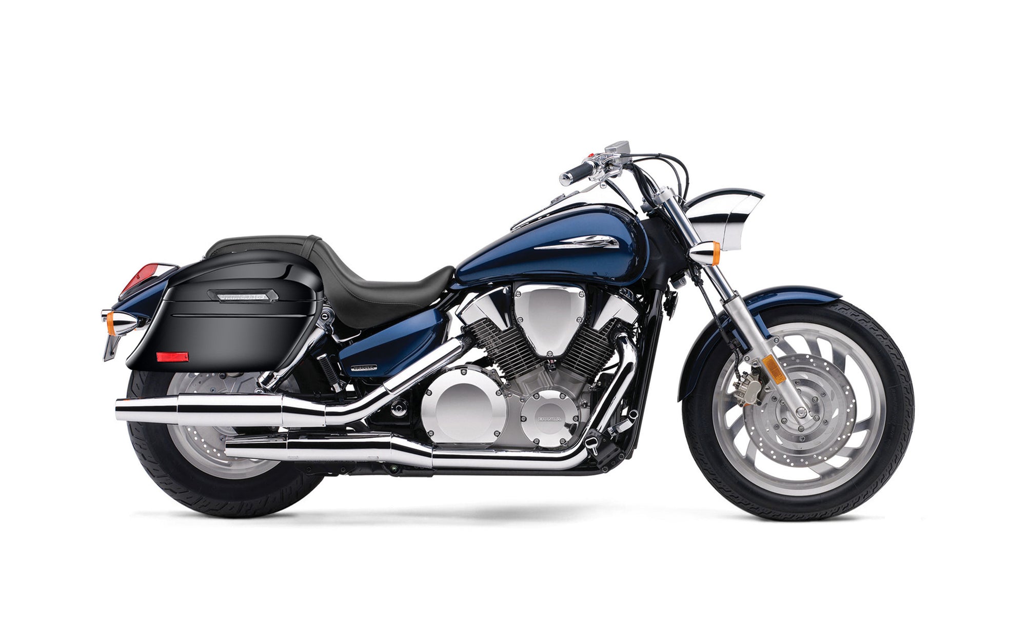 Viking 44L Lamellar Stallion Large Honda VTX 1300 C Painted Hard Saddlebags