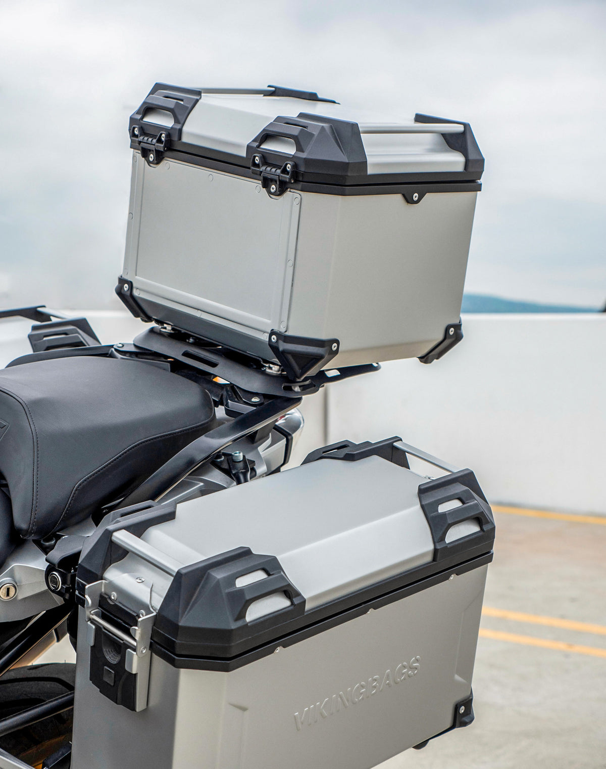 Viking Apex 38L Silver Extra Large BMW GS 1250 ADV Touring Top Case