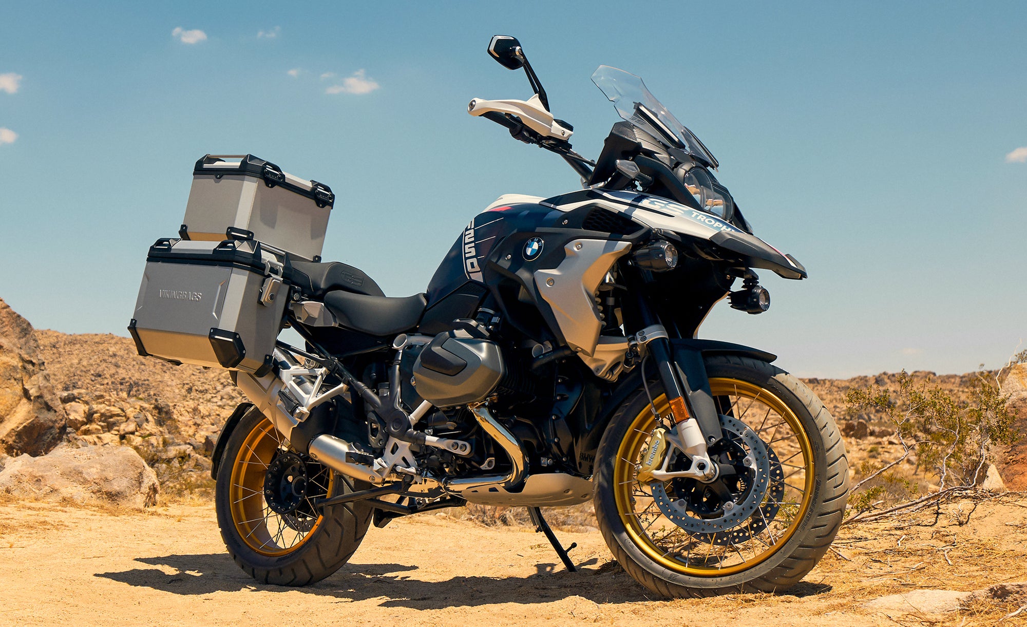 Viking Apex Silver XL BMW R 1250 GS Motorcycle Aluminum Side Cases