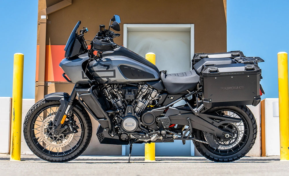 Viking Apex Extra Large Motorcycle Side Cases for Harley Pan America ...