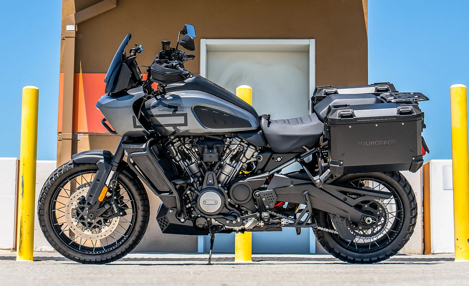 Viking Apex Extra Large Motorcycle Side Cases for Harley Pan America ...