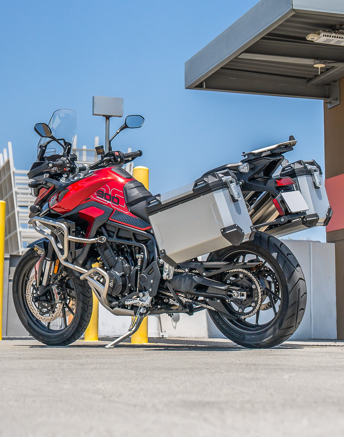 Viking Apex Silver XL Triumph Tiger 900 Aluminum Side Cases
