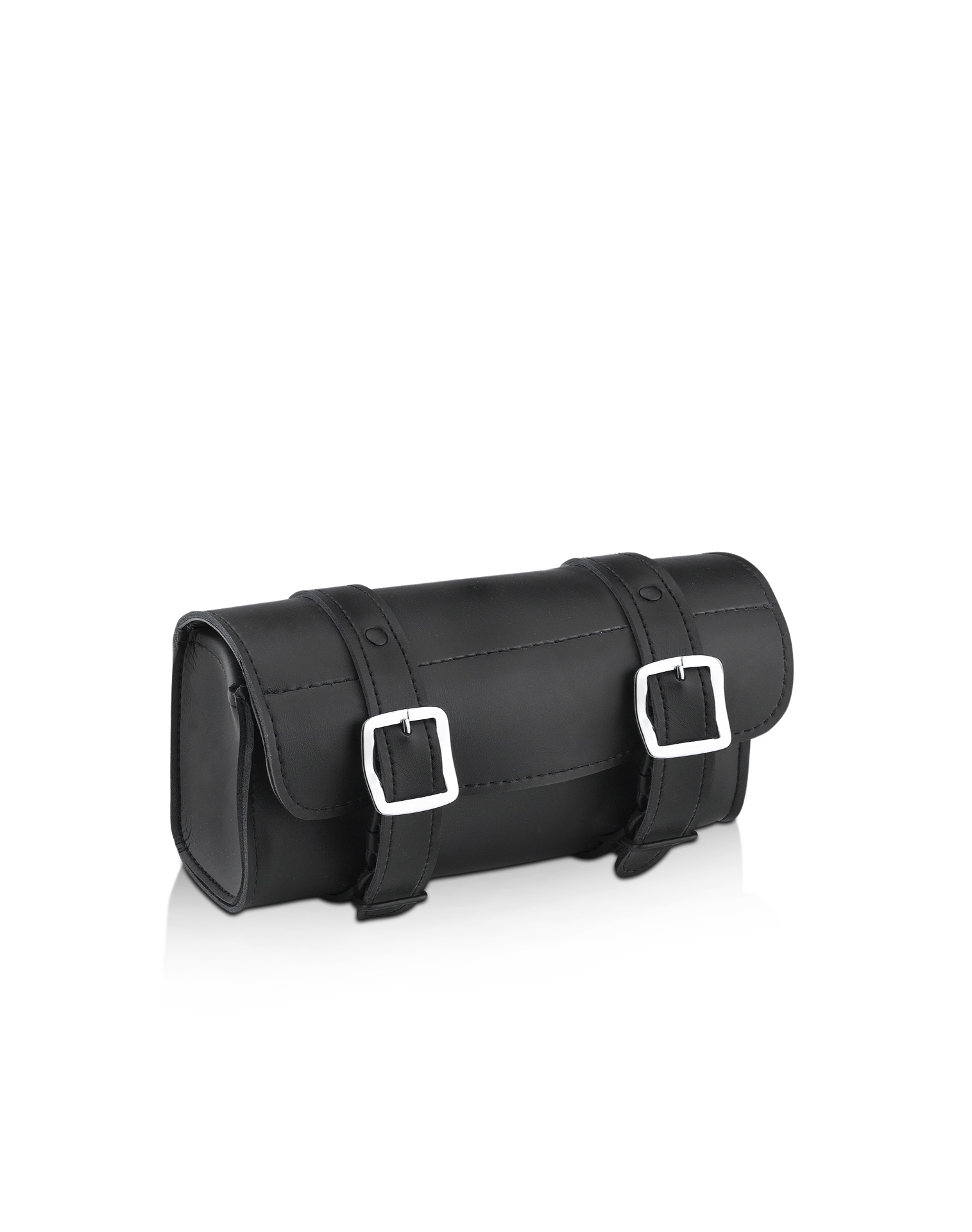 Viking 2L Armor Plain Kawasaki Leather Motorcycle Handlebar Bag