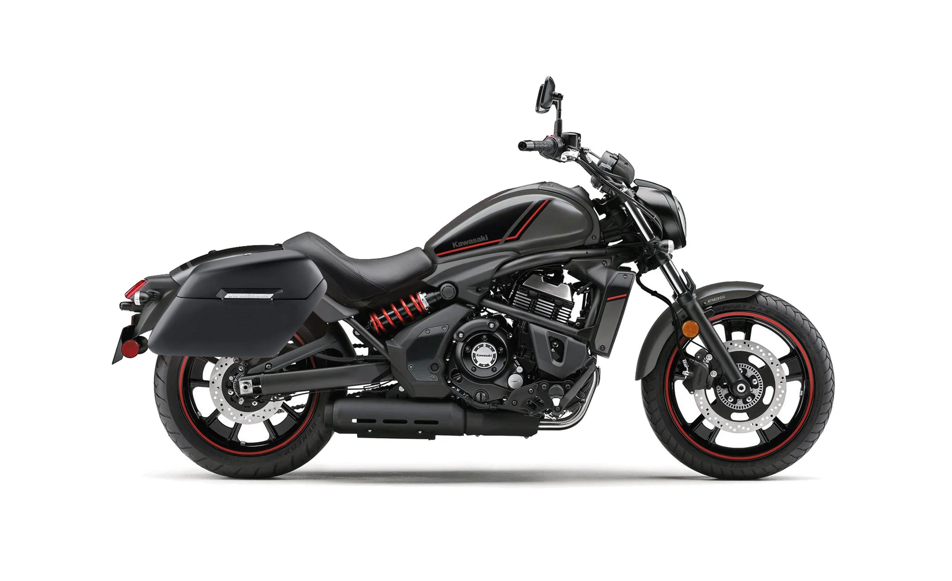 Viking 42L Baldur XL Kawasaki Vulcan S Matte Motorcycle Hard Saddlebags
