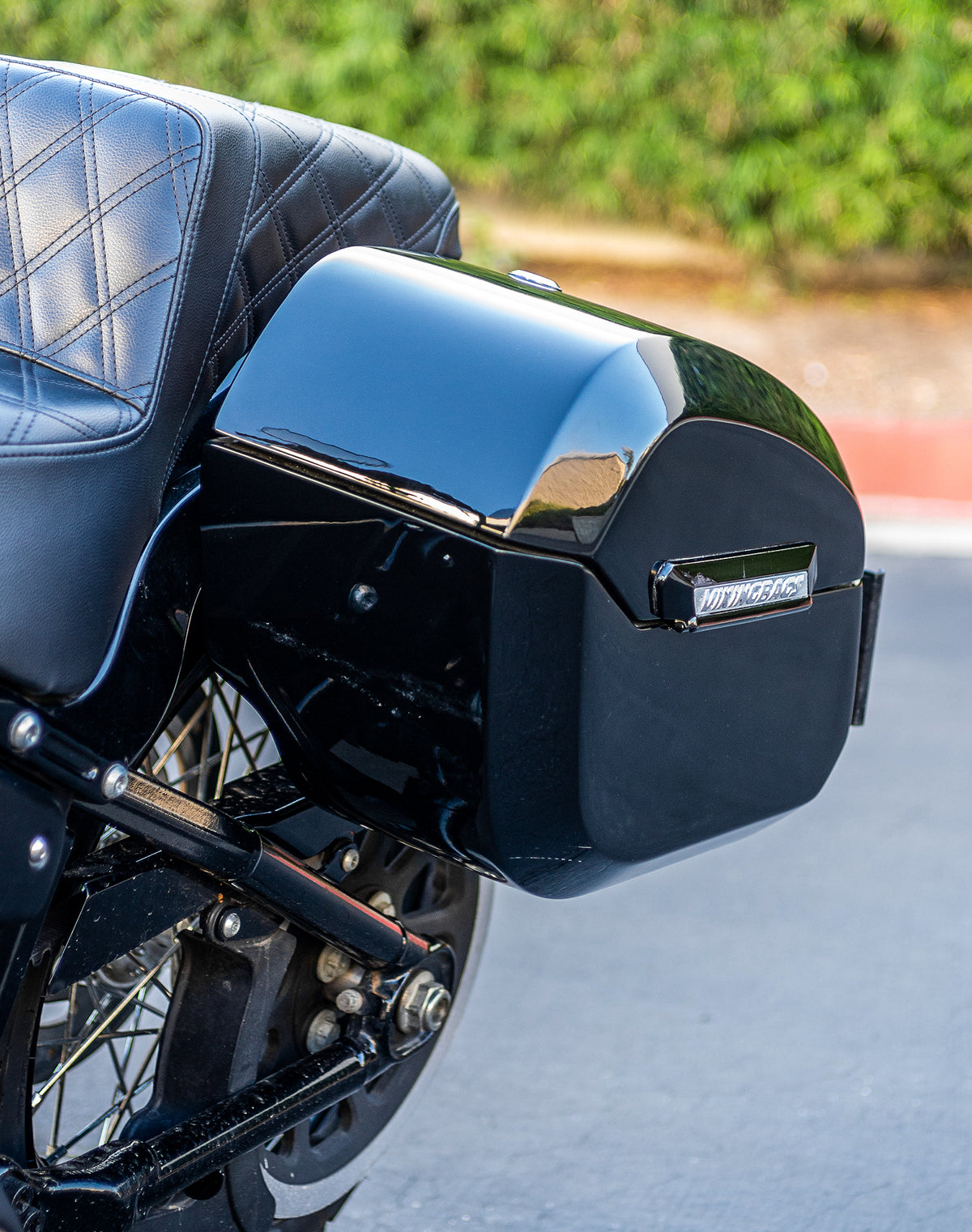 Viking Darkin Large Quick Mount Harley Softail Street Bob FXBB Painted ...