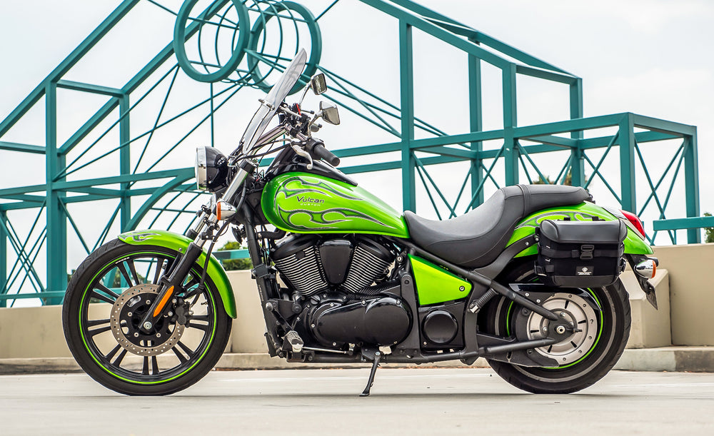 Kawasaki Vulcan Saddlebags. Hard & Leather Saddle Bags for Vulcan ...