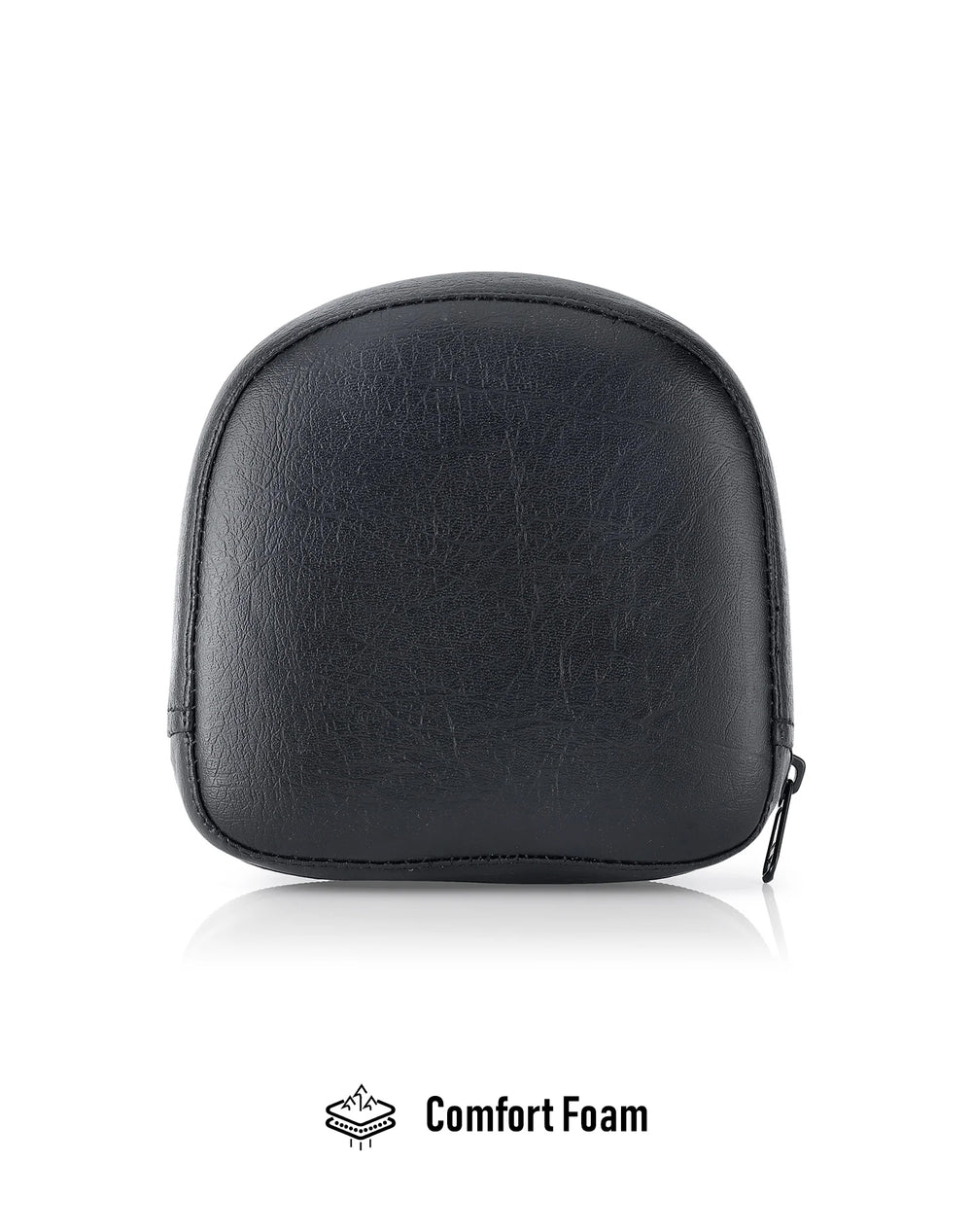 Viking Iron Born Plain Leather Short Motorcycle Backrest Pad for India