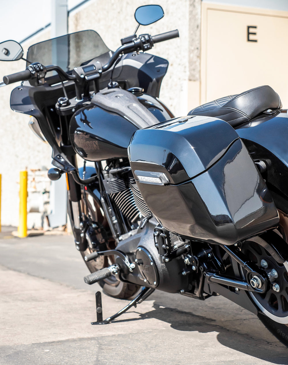 Viking Lamellar Raven XL Harley Softail Low Rider ST FXLRST Painted ...