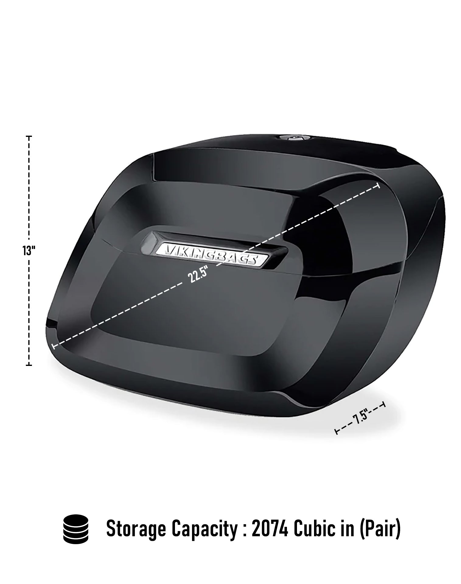 Viking 34L Lamellar Raven XL Harley Sportster 1200 Roadster XL1200CX ...