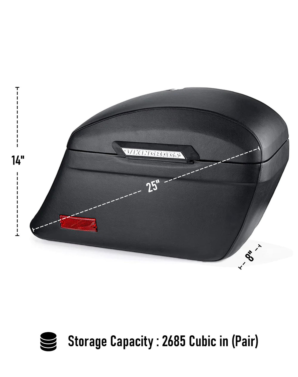 Viking 44L Lamellar Stallion Extra Large Harley Softail Fat Boy FLFB/S ...