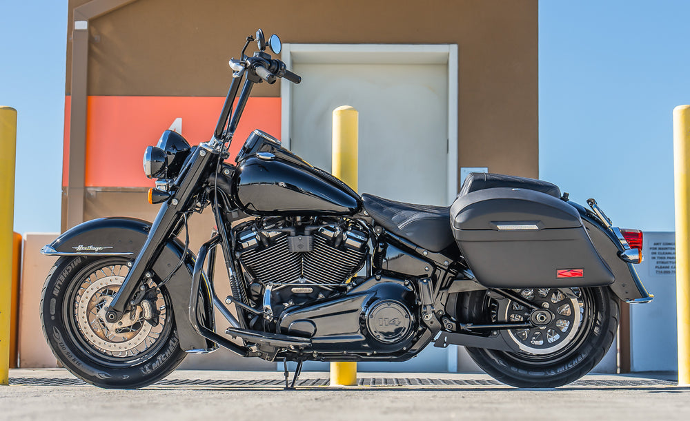 Viking 44L Lamellar Stallion Extra Large Harley Softail Heritage FLHC/S ...