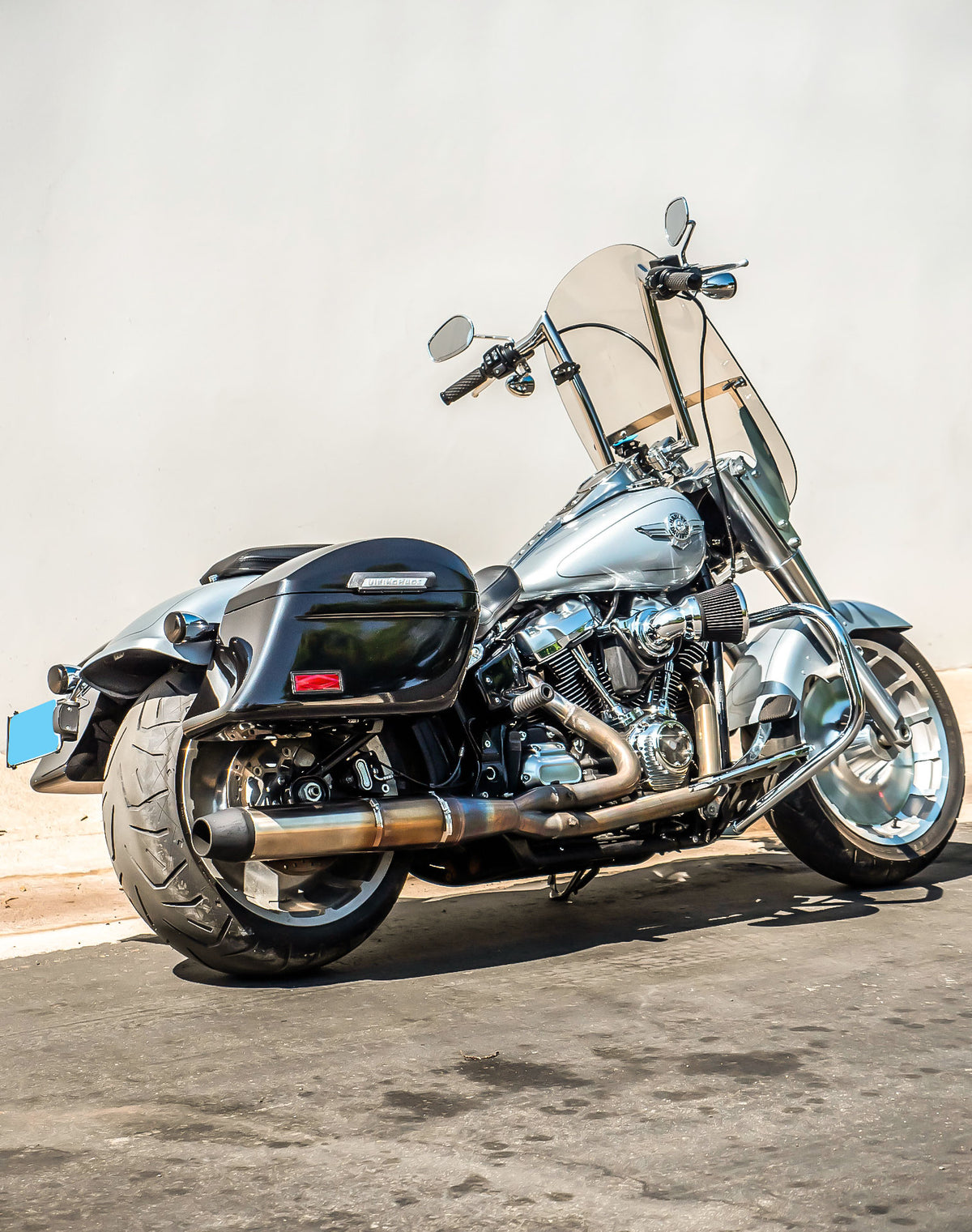 Viking 44L Lamellar Stallion Large Harley Softail Fat Boy FLFB/S ...