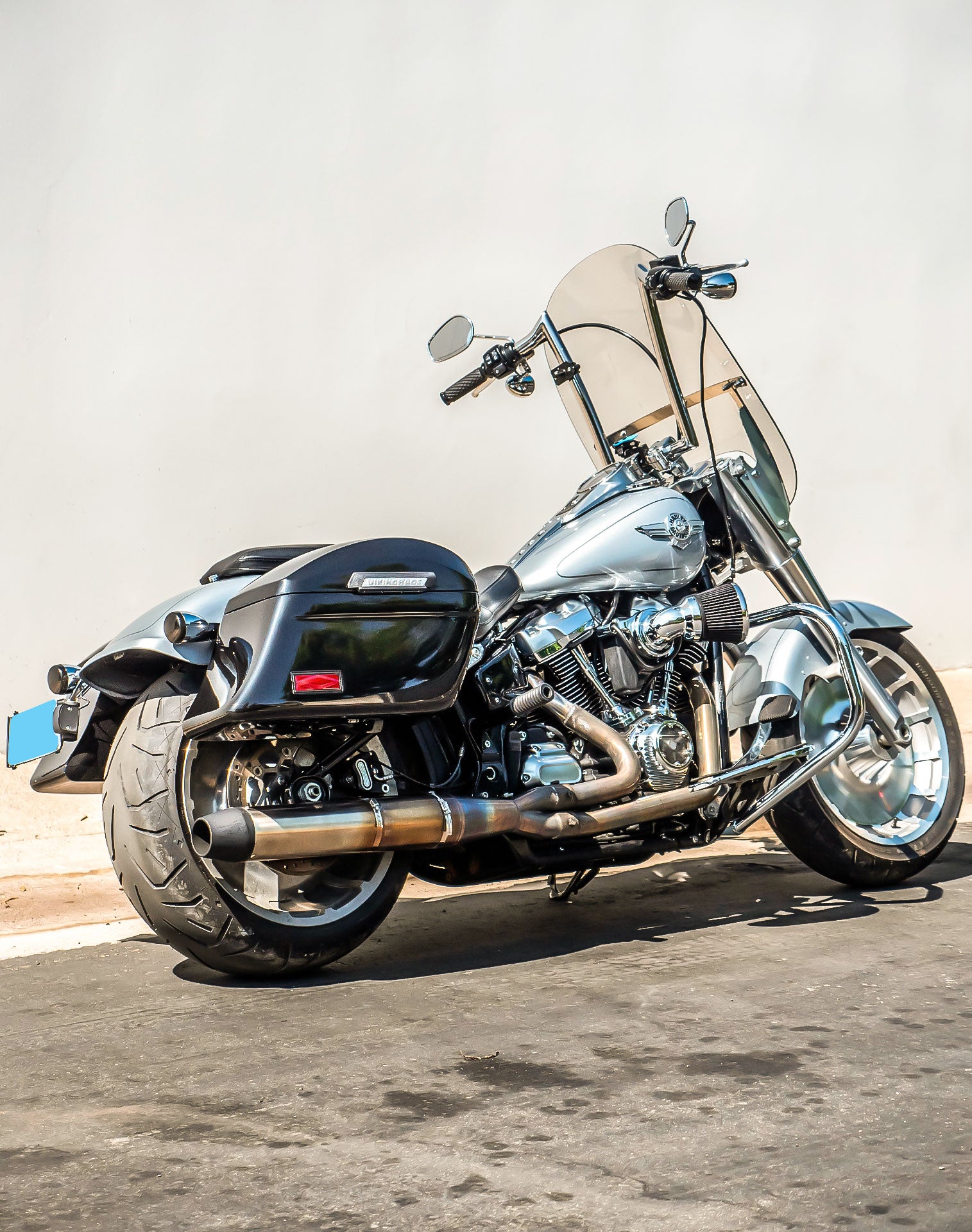 Viking 44L Lamellar Stallion Large Harley Softail Fat Boy FLFB/S ...