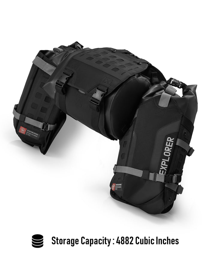 Viking Odyssey 80L Harley Davidson ADV Touring Luggage System - VikingBags