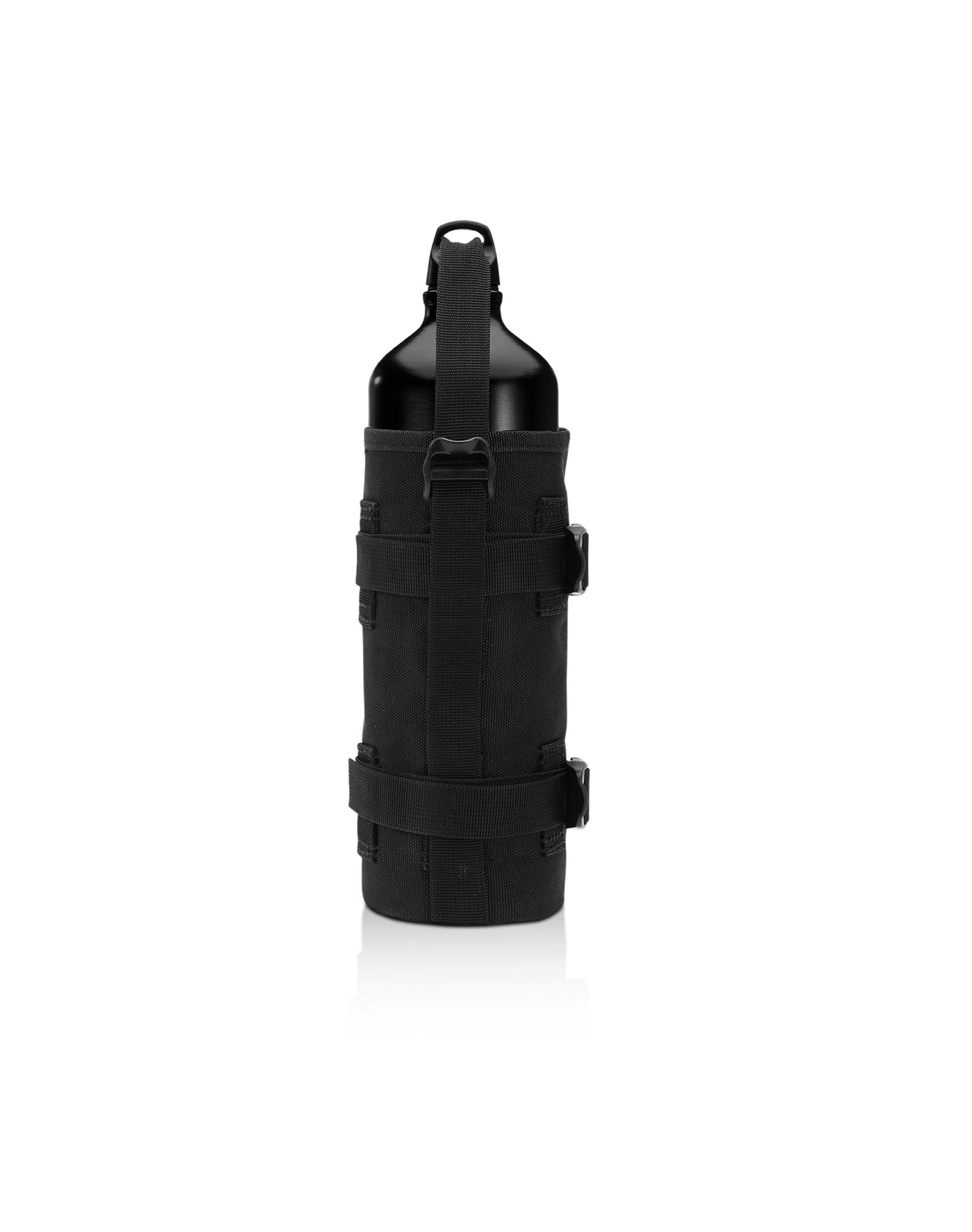 Viking Patriot Aluminum Motorcycle Fuel Bottle with Cordule Bottle Holster