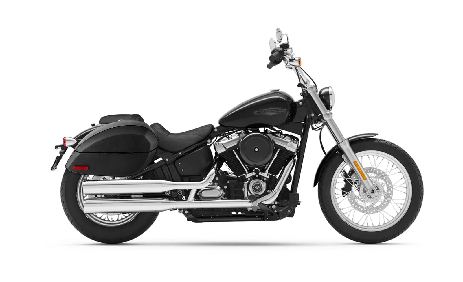 Viking 28L Phantom Large Harley Softail Standard FXST Leather Wrapped ...