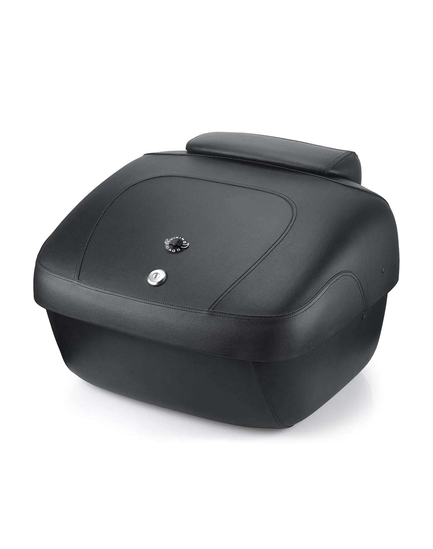 Viking 44L Premium XL Honda Leather Wrapped Motorcycle Hard Trunk