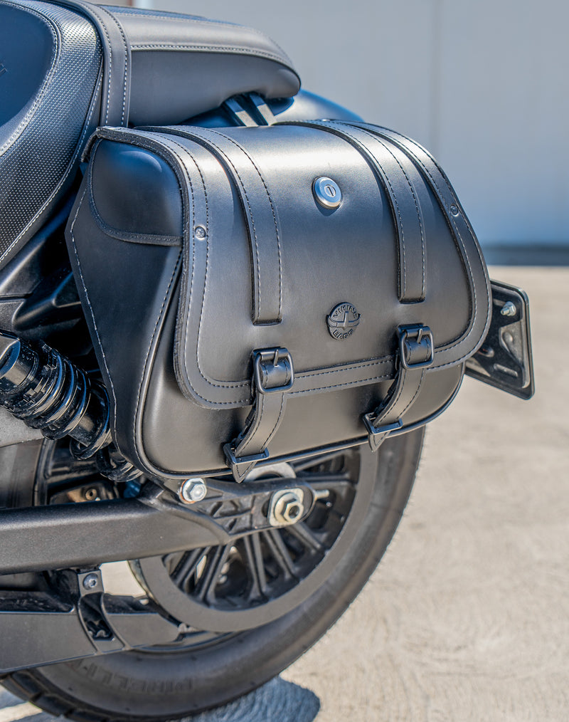 Viking 25L SpiritBlade Medium Indian Scout Rogue Leather Saddlebags