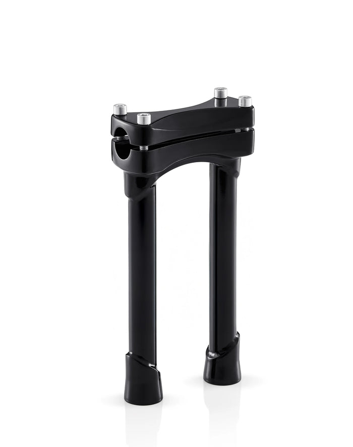 Viking Warlock Gloss Black 10" Dyna Super Glide Custom Motorcycle Risers