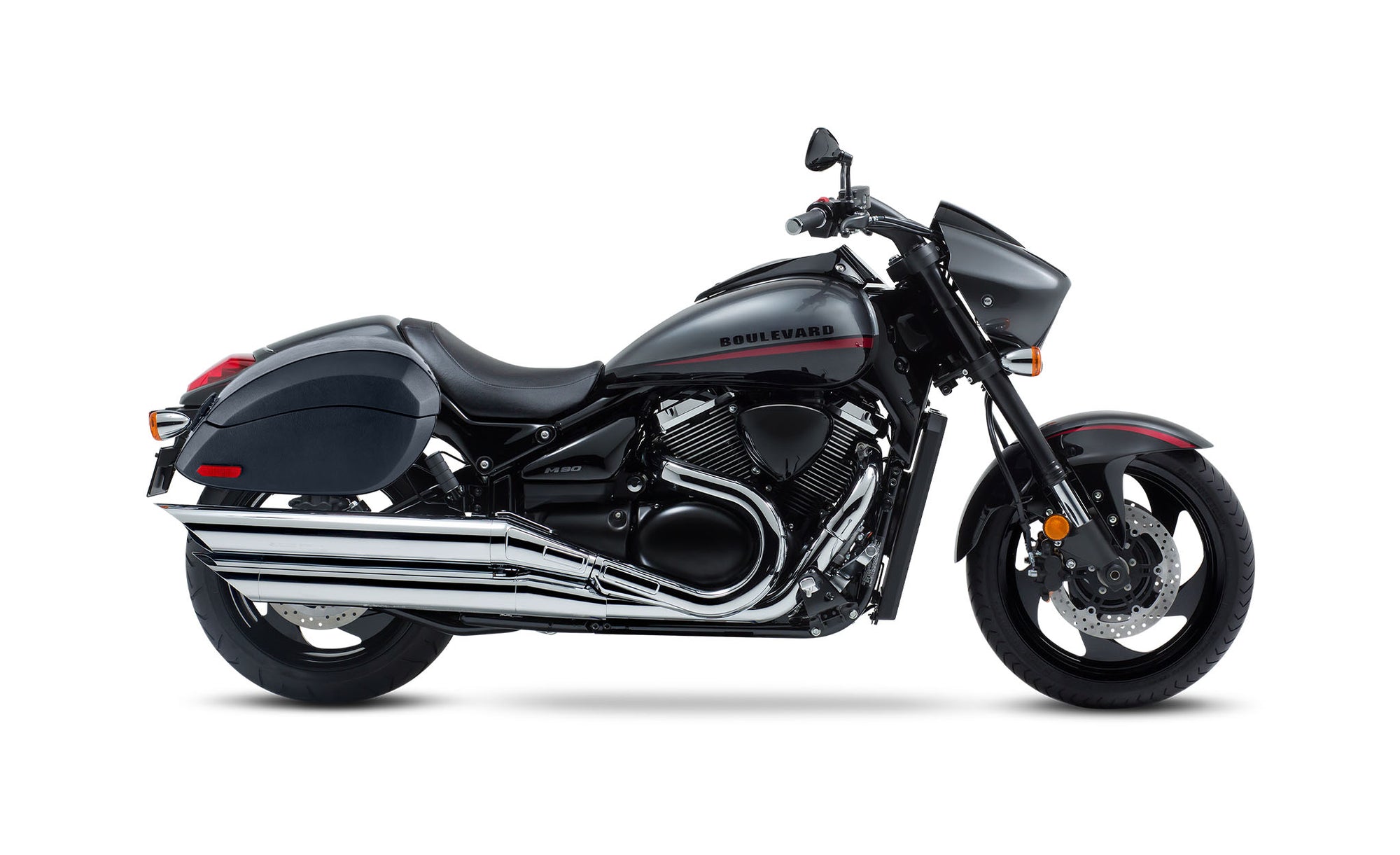 28L - Phantom Large Suzuki Boulevard M90 VZ1500 Leather Wrapped Motorc