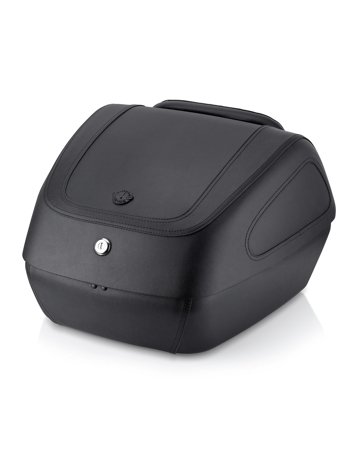 71L - Challenger XL Leather Wrapped Hard Motorcycle Trunk