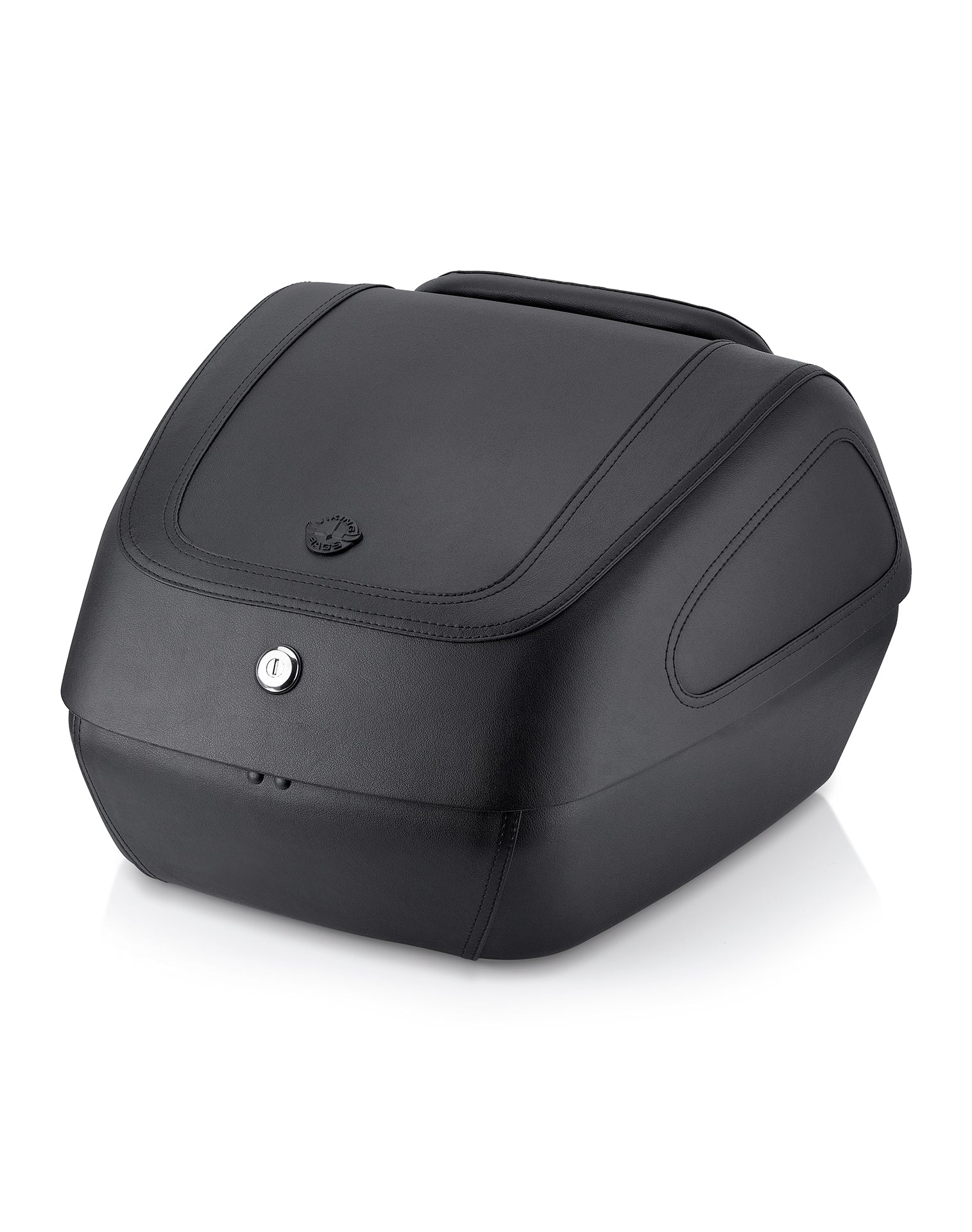 71L - Challenger XL Leather Wrapped Hard Motorcycle Trunk