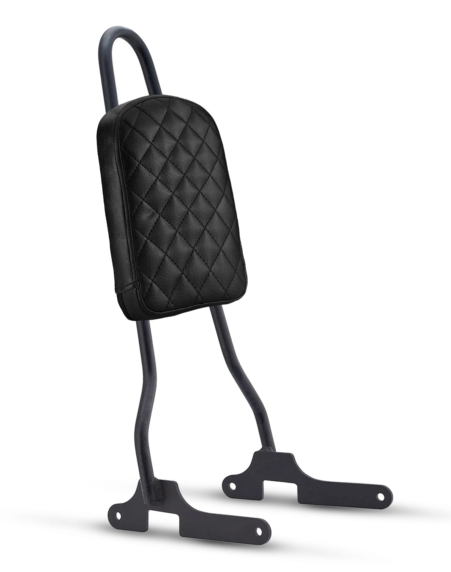 Viking Iron Born Diamond Stitch Leather Tall Motorcycle Backrest Sissy ...