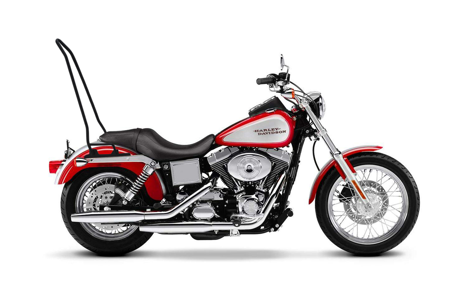 Viking Iron Born Blade 25" Motorcycle Sissy Bar for Harley Dyna Low ...