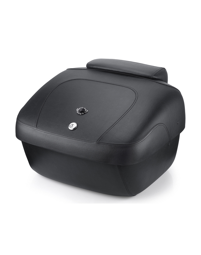 69L - Premium Extra Large Yamaha Leather Wrapped Hard Motorcycle Trunk